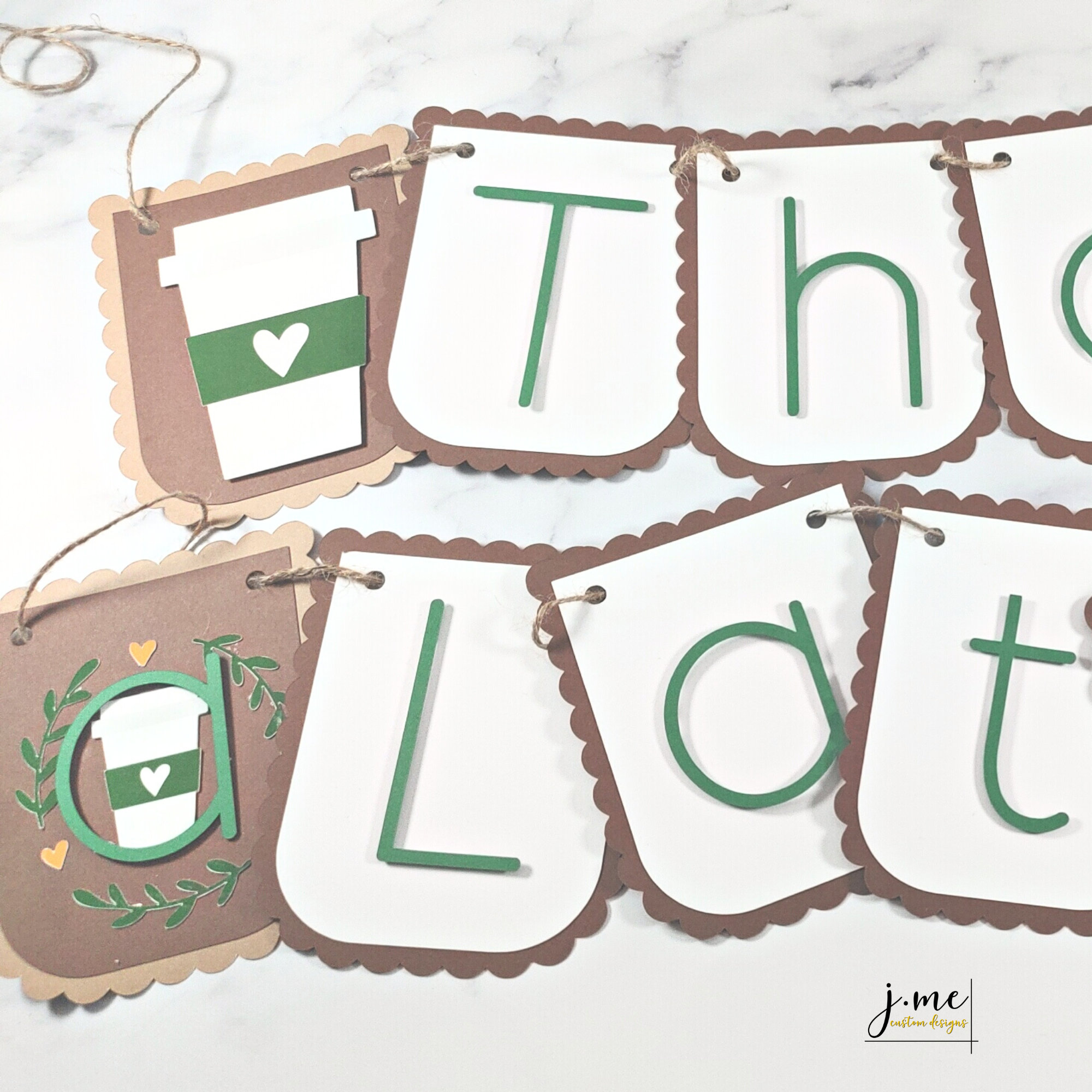 Party Banner Thank You Decorations for Teacher Appreciation Day Latte ...