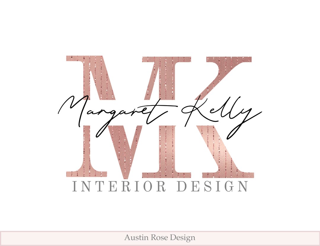 Rose Gold Logo | Premade Logo Design | Beauty Logo | Online Business ...