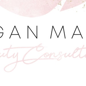 Dusty Rose Watercolor Feather Logo Dusty Pink Watercolor - Etsy