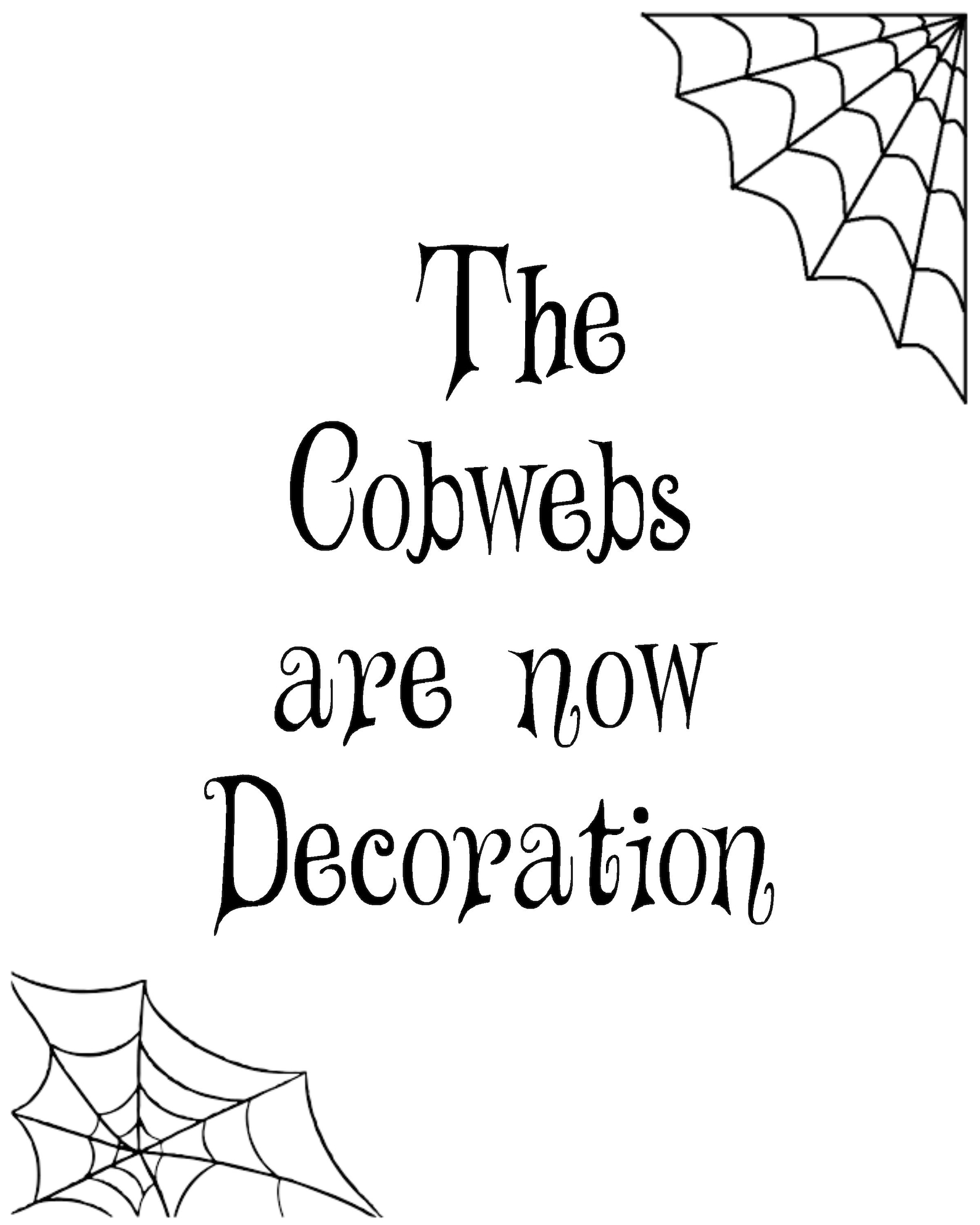Cobweb Saying Cut File - Etsy