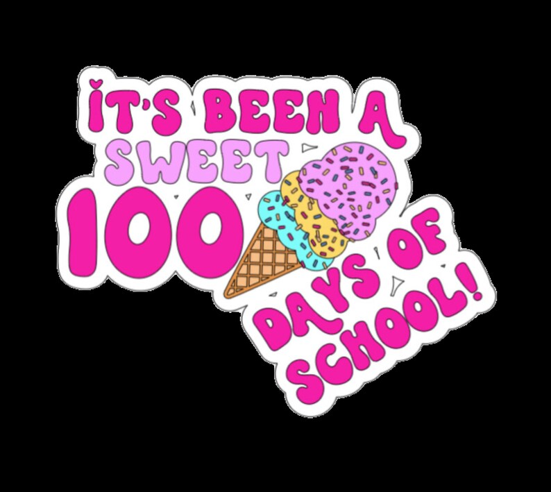 100 Sweet Days of School PNG - Etsy