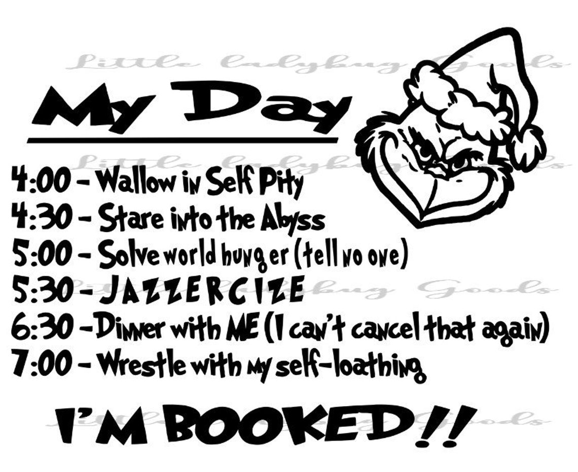 The Grinch "my Day " SVG Cut File - Etsy
