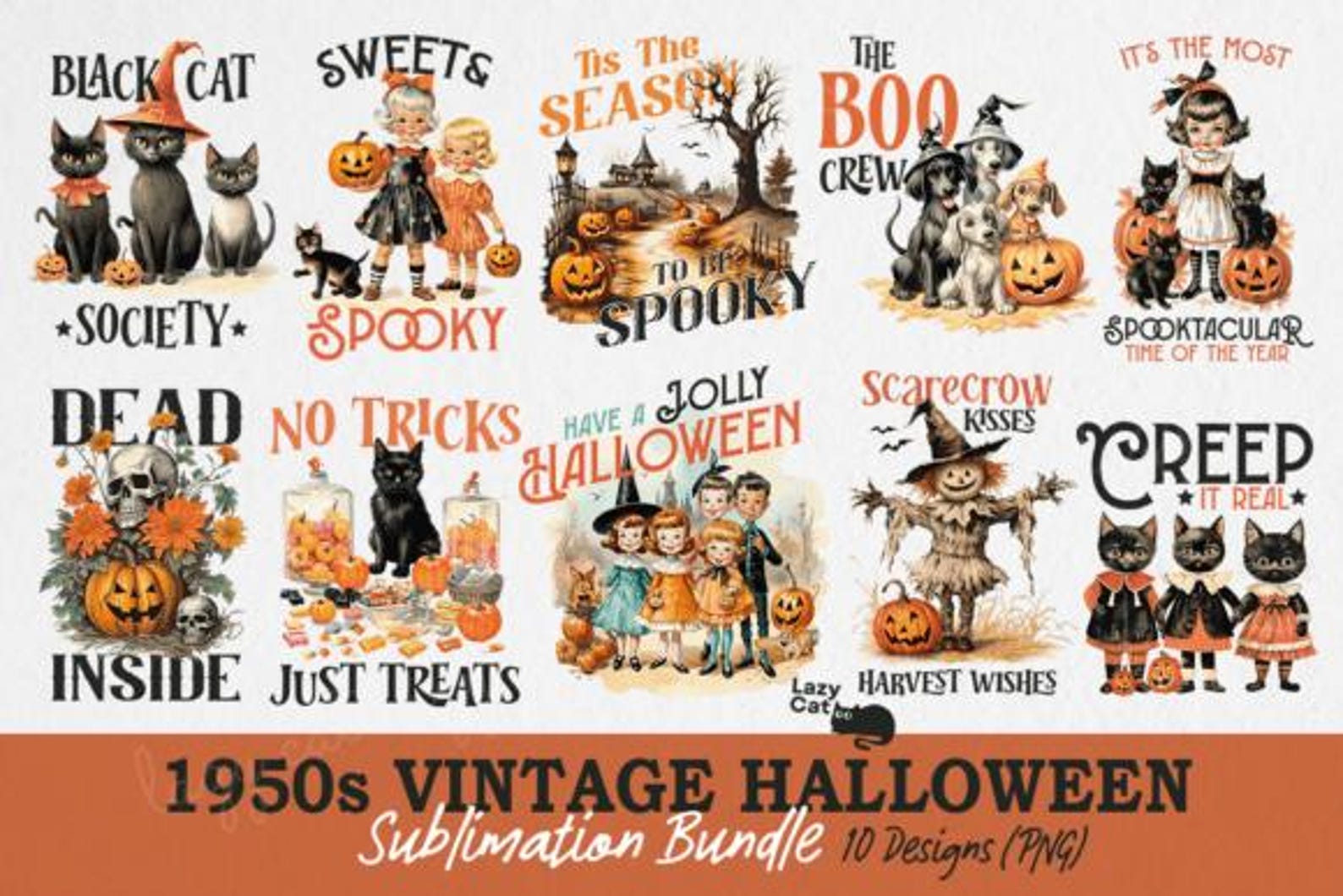1950's Vintage Halloween Bundle - DIGITAL DOWNLOAD - (1) 5 ONLY - Etsy