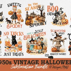 1950's Vintage Halloween Bundle - DIGITAL DOWNLOAD - (1) 5 ONLY - Etsy