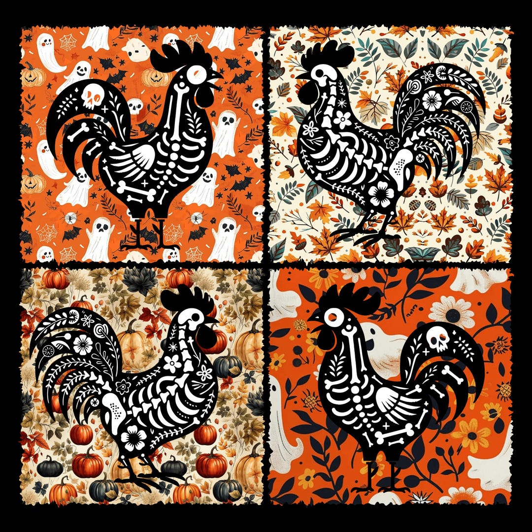 Skeleton Chickens - DIGITAL - Etsy