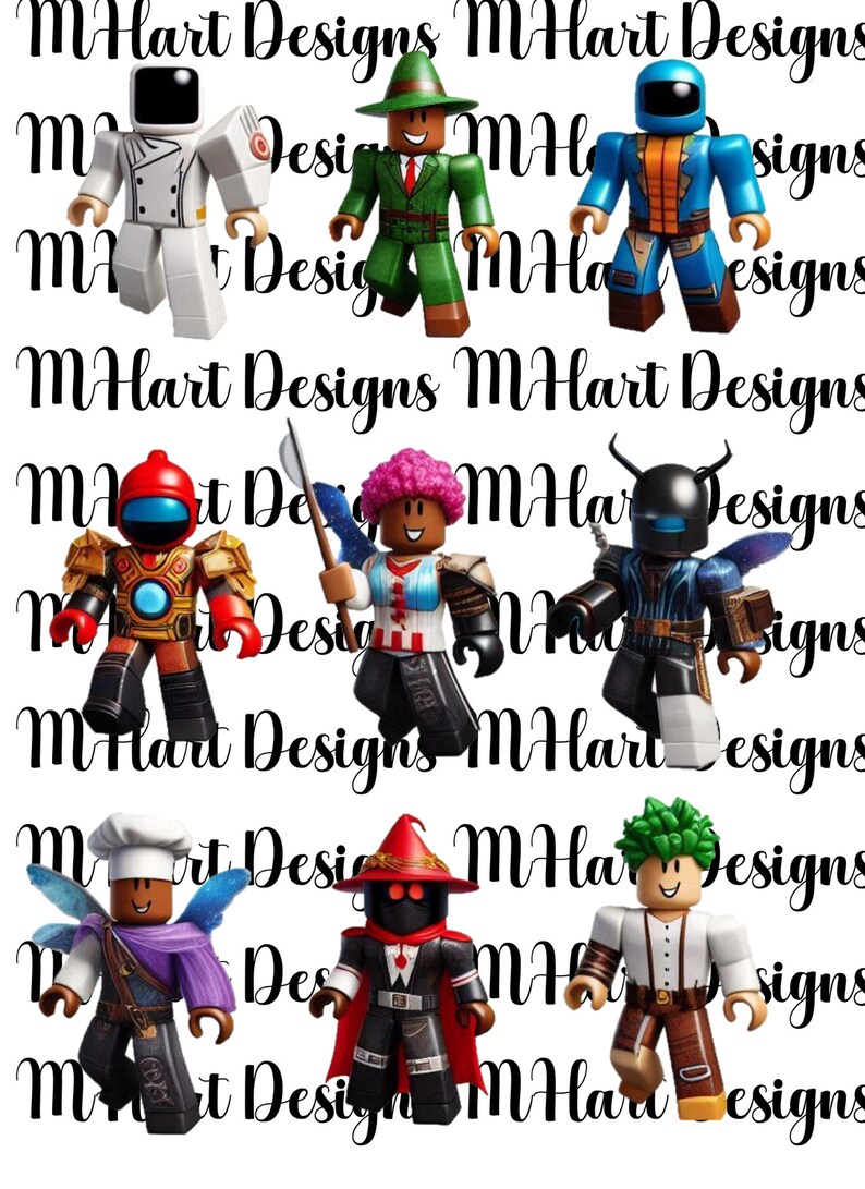 Roblox Character Stickers: 45+ Avatar Designs (digital Download) - Etsy