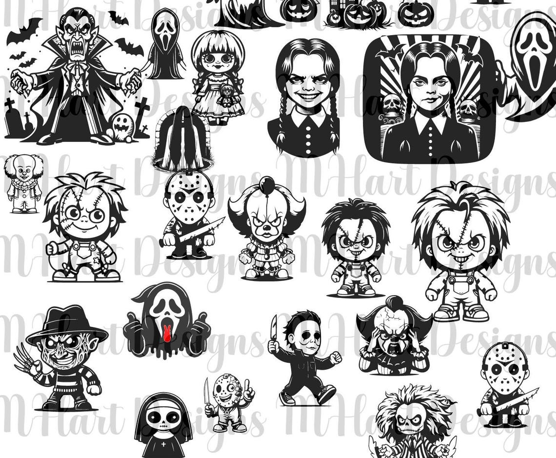 Halloween Horror SVG Bundle: Spooky Cut Files (digital Download) - Etsy