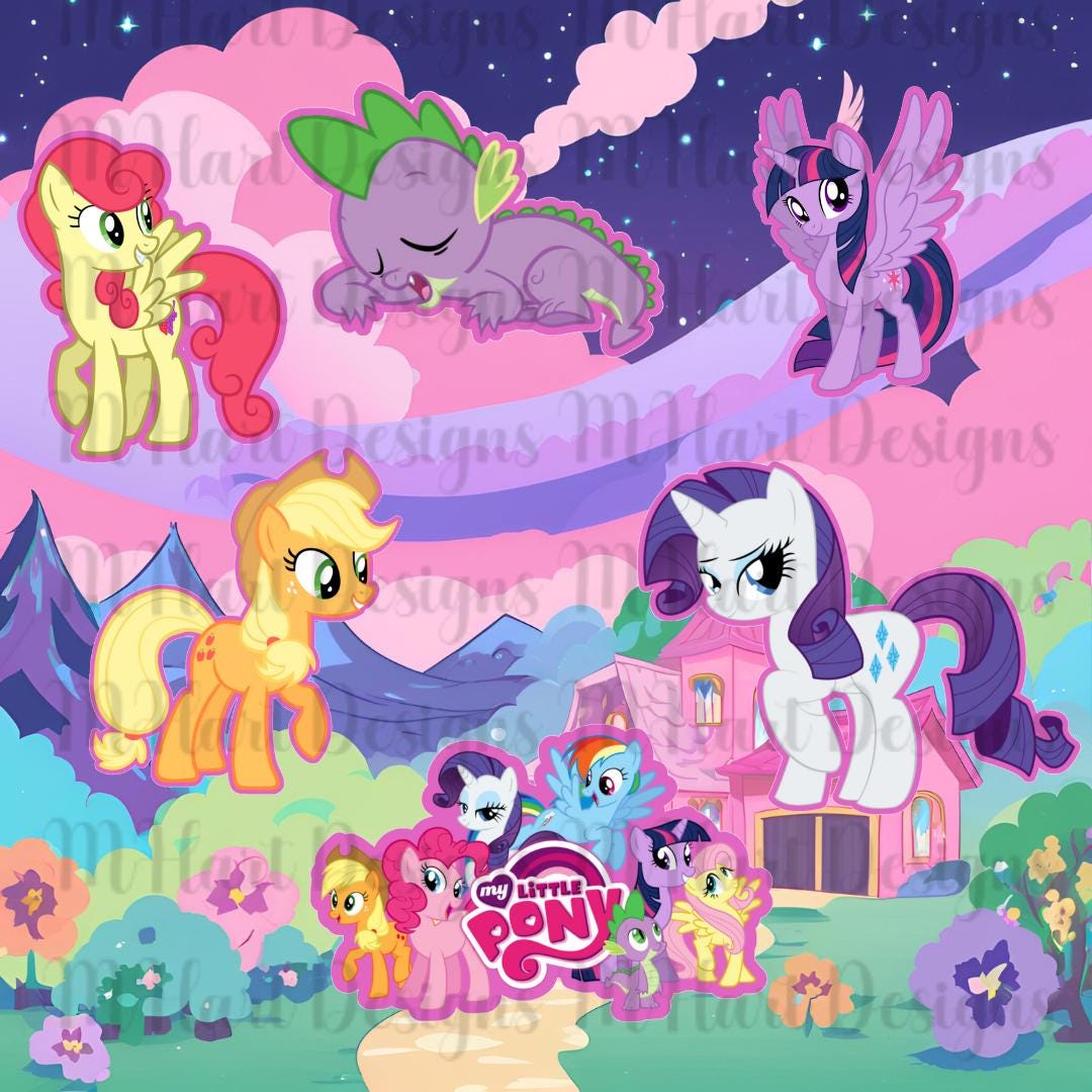 My Little Pony- PNG and JPEG Files-sublimation Image, Digital Image ...