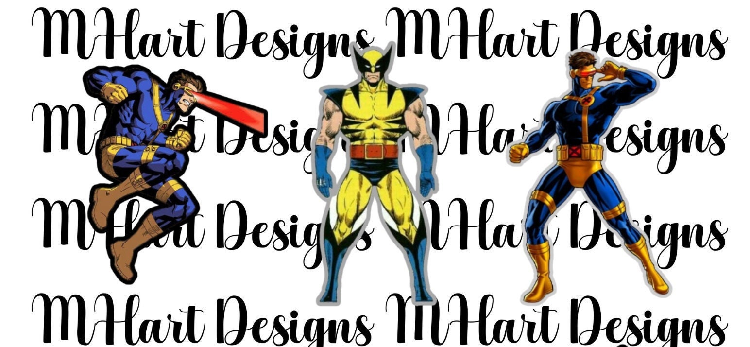 Xmen Inspired Stickers, Sticker Sheet, 16 Printable Pdf File- Png File ...