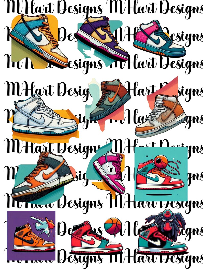 Printable Sneaker Stickers | Digital Download | Sneaker Lover Gift ...
