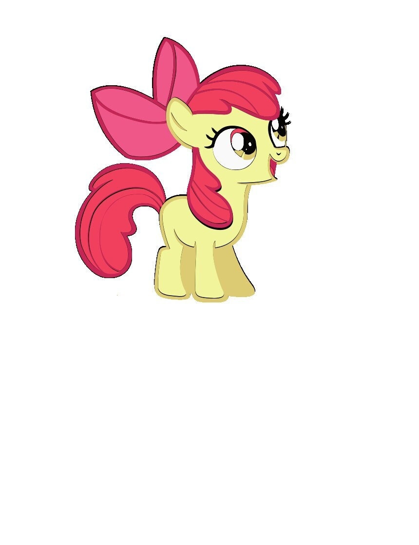 Apple Bloom My Little Pony SVG- Digital File - Etsy