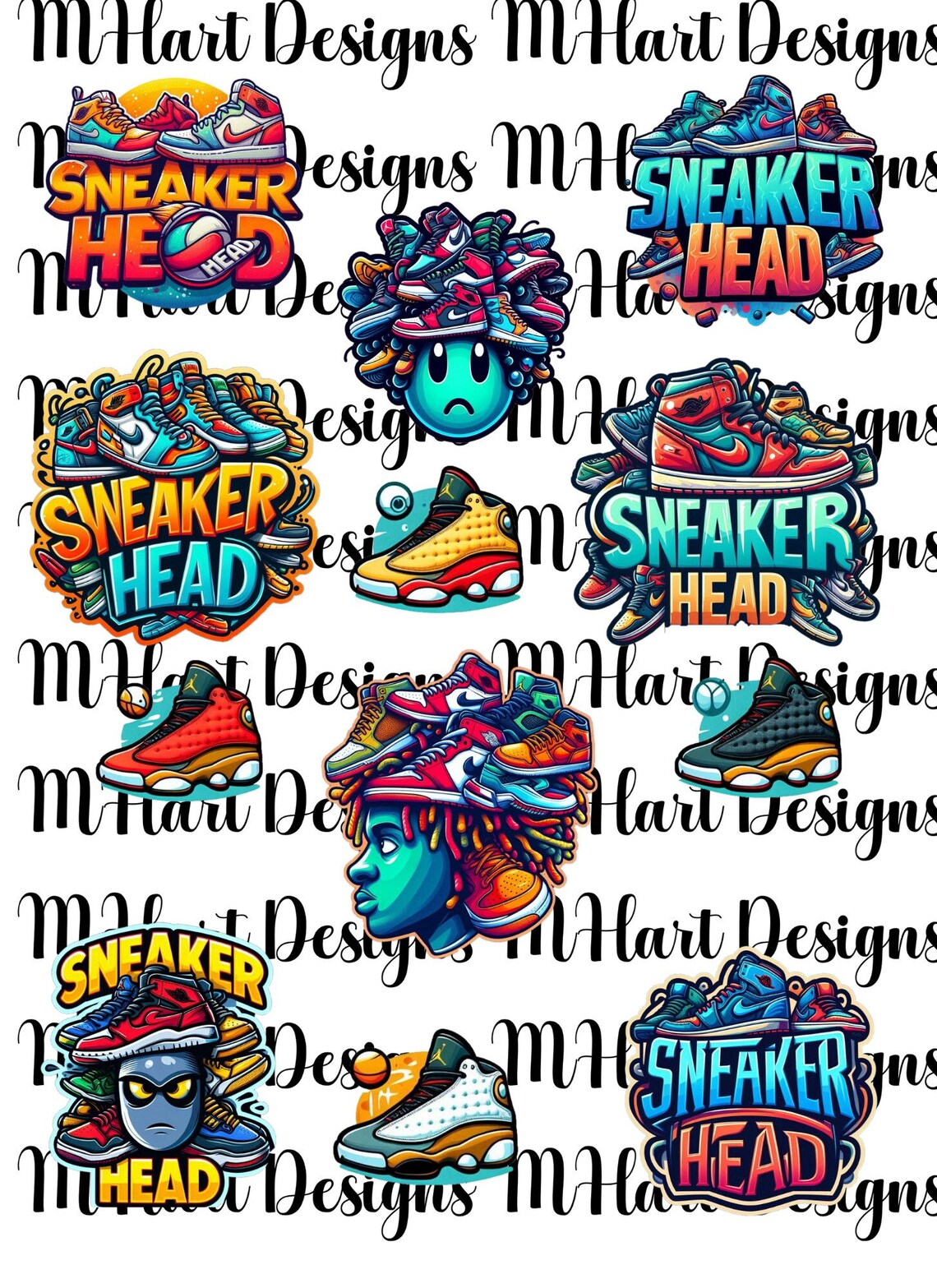 Printable Sneaker Stickers | Digital Download | Sneaker Lover Gift ...
