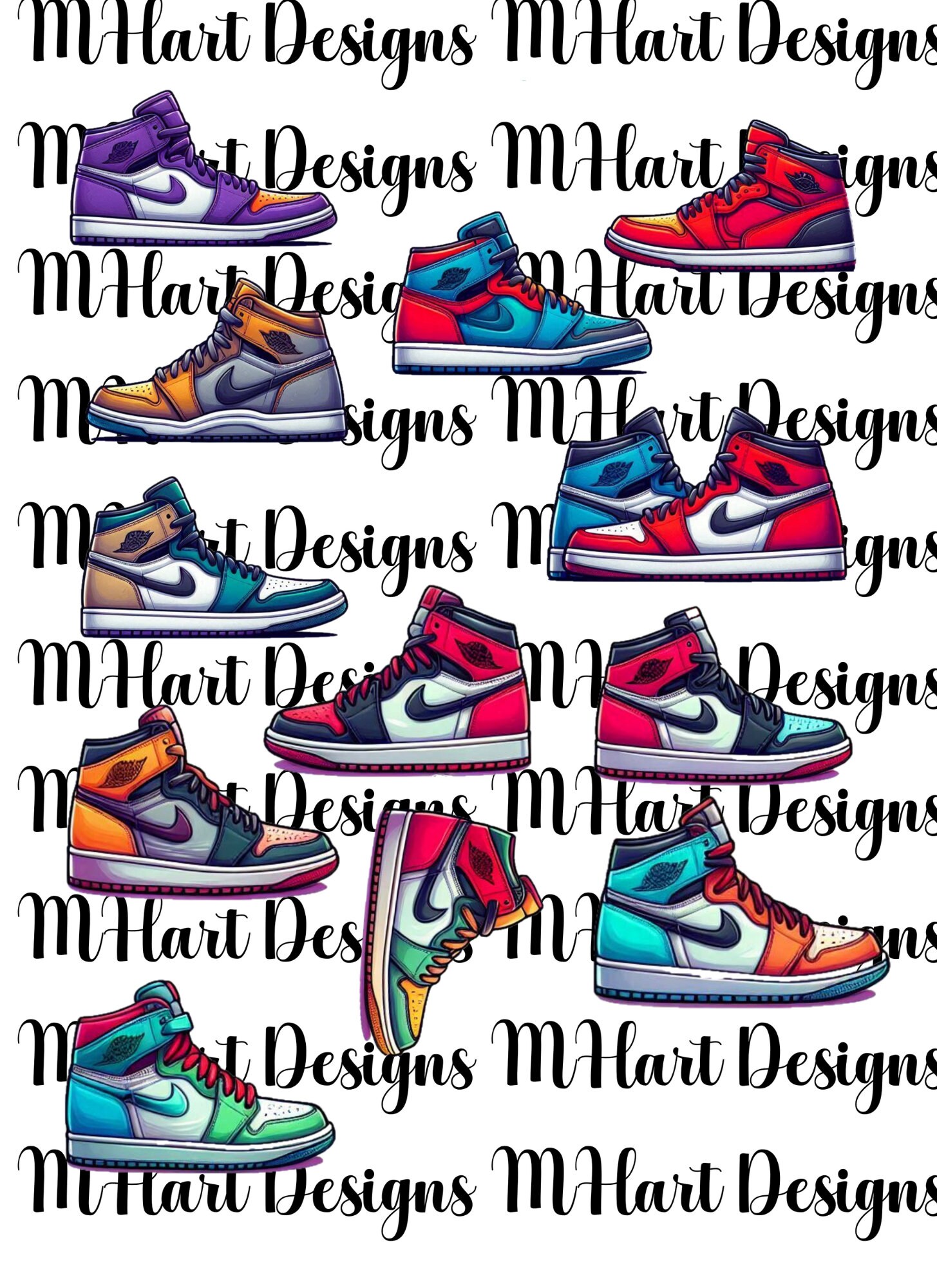 Printable Sneaker Stickers | Digital Download | Sneaker Lover Gift ...