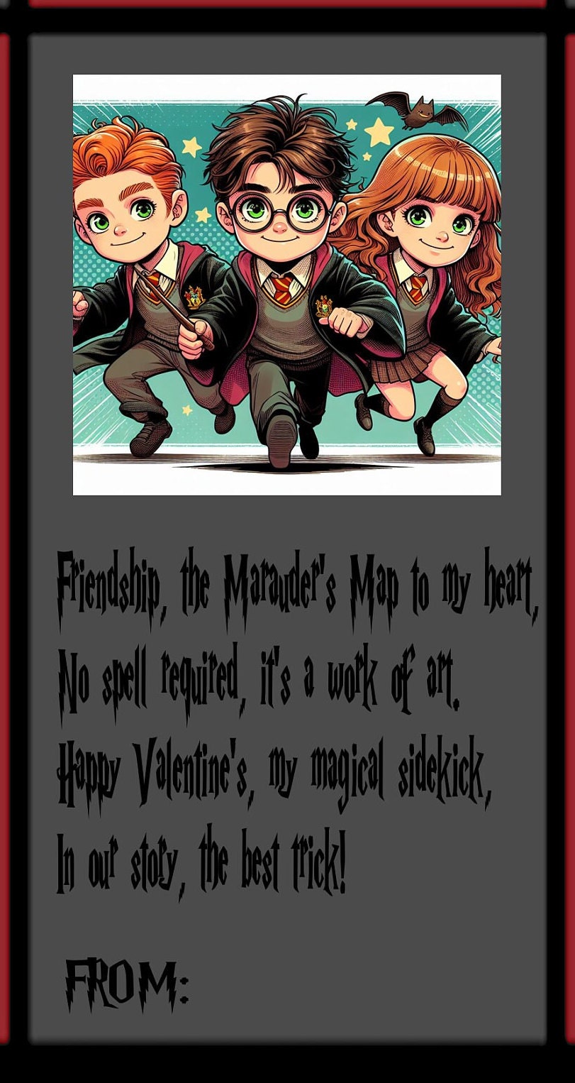 Valentine Cards Printable Instant Download Kids Valentines School ...