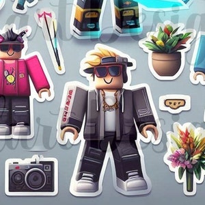 Roblox Stickers, Sticker Sheet, 20 Printable Pdf File Png File Digital ...