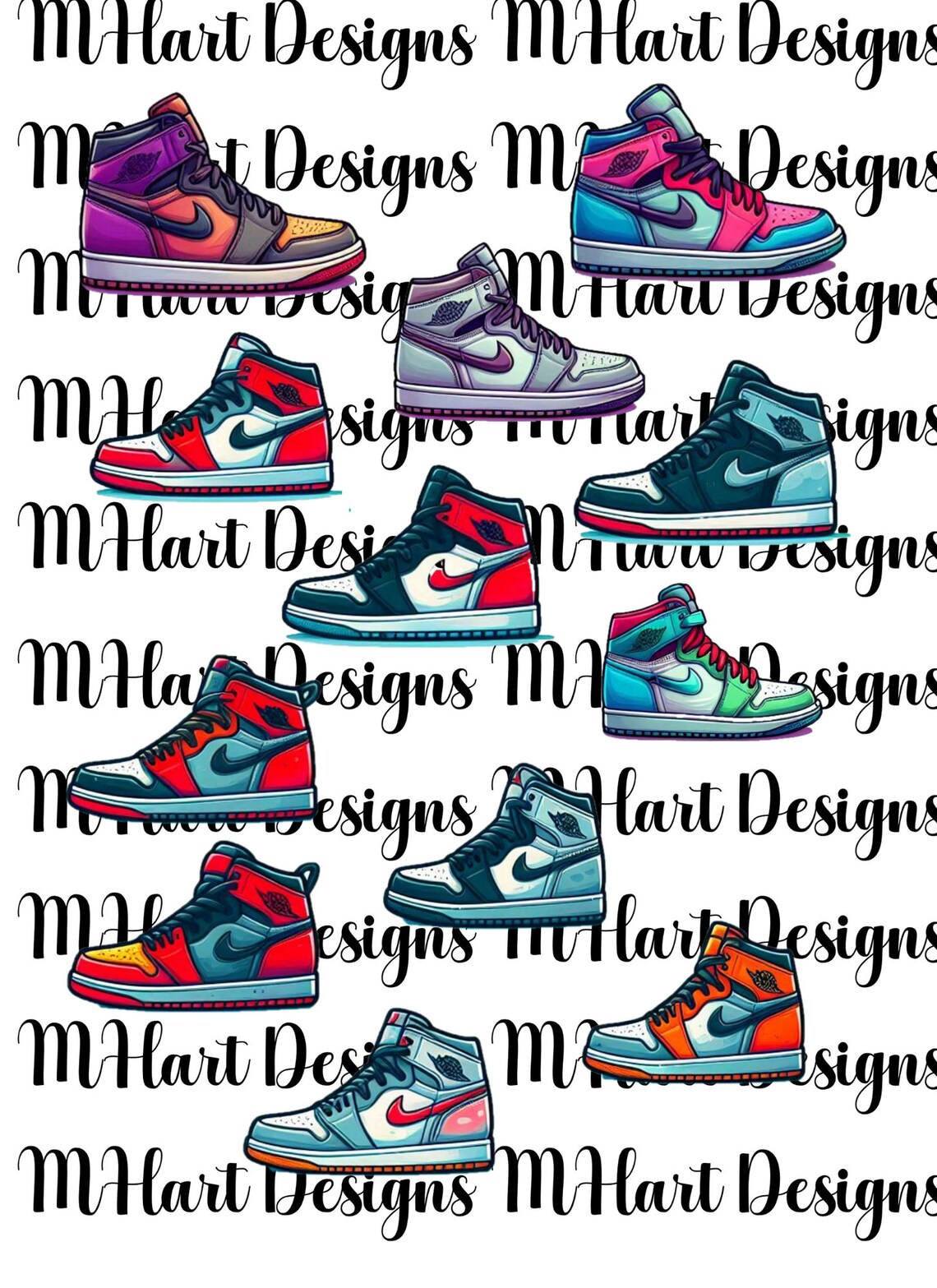 Printable Sneaker Stickers | Digital Download | Sneaker Lover Gift ...