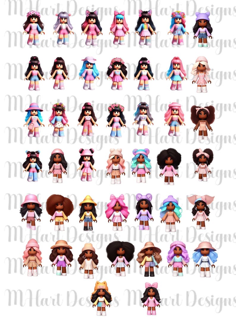 Roblox Stickers: 79 Avatar Designs (digital Download) - Etsy
