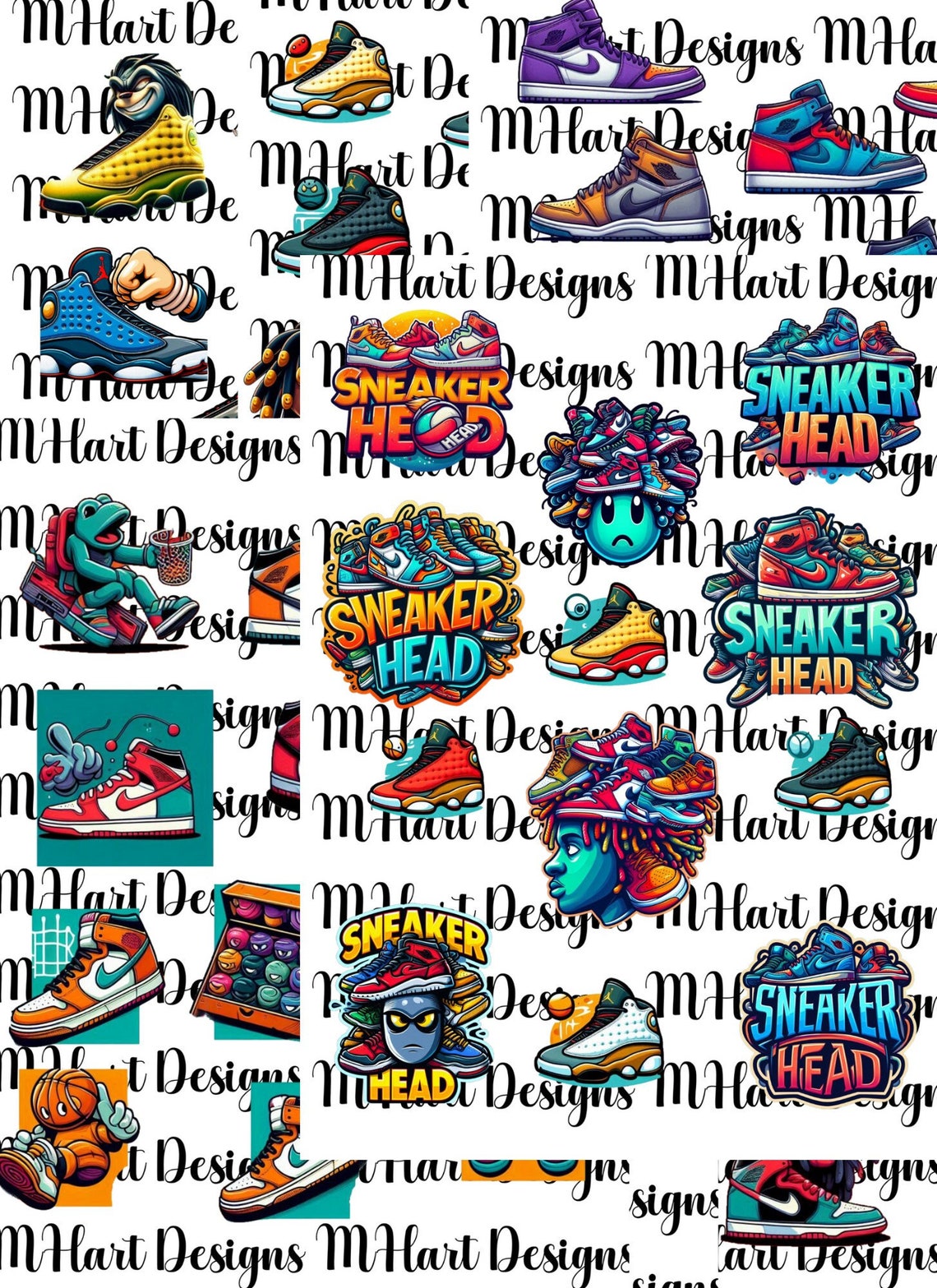Printable Sneaker Stickers | Digital Download | Sneaker Lover Gift ...