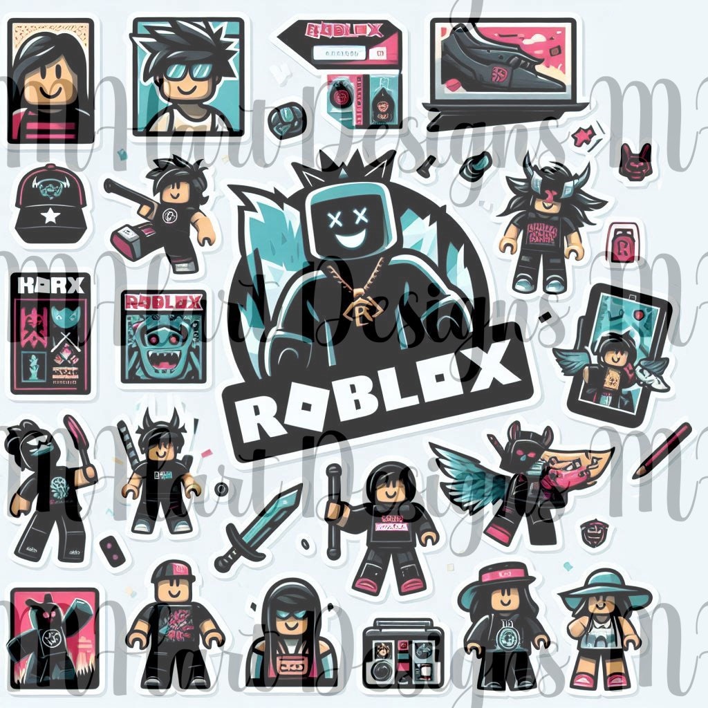 Roblox Stickers, Sticker Sheet, 30 + Printable Pdf File- Png File ...