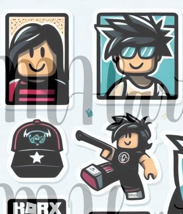 Roblox Stickers, Sticker Sheet, 30 + Printable Pdf File- Png File ...