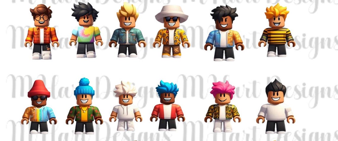 Roblox Avatar Stickers: 79+ Printable Designs (digital Download) - Etsy