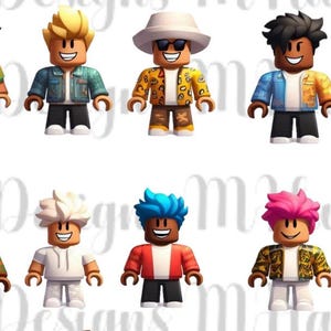 Roblox Avatar Stickers: 79+ Printable Designs (digital Download) - Etsy
