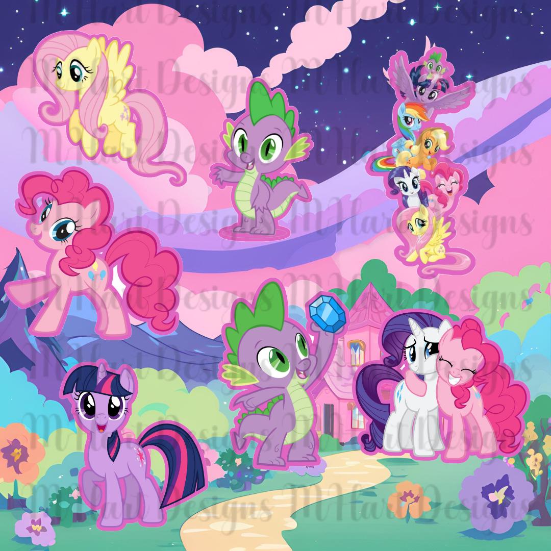 My Little Pony Printable Stickers PNG sublimation Image, Digital Image ...
