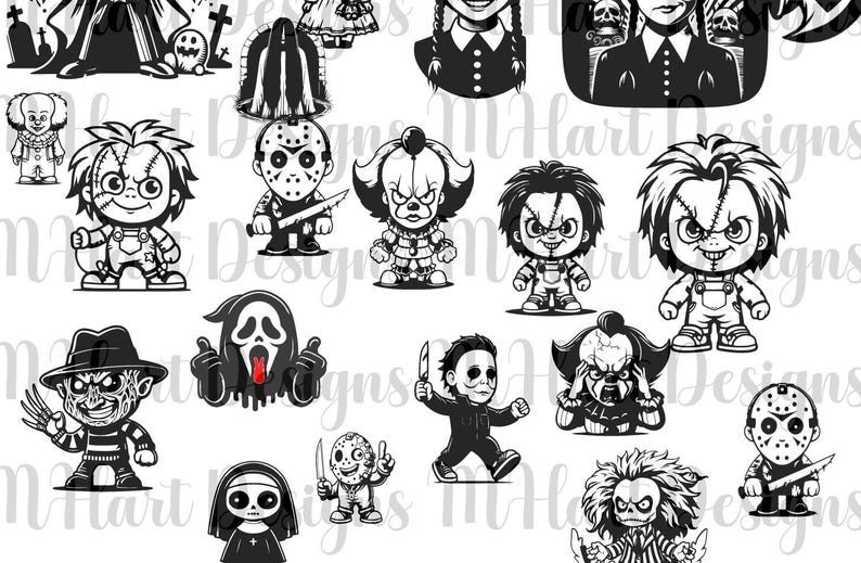 Halloween Horror SVG Bundle: Spooky Cut Files (digital Download) - Etsy