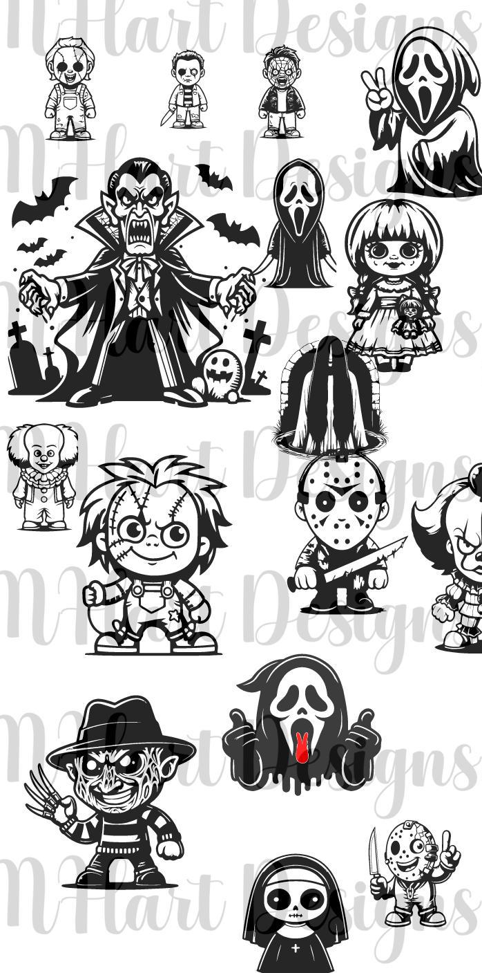 Halloween Horror SVG Bundle: Spooky Cut Files (digital Download) - Etsy