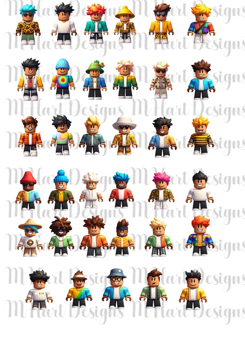 Roblox Stickers: 79 Avatar Designs (digital Download) - Etsy