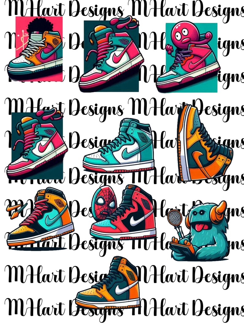 Printable Sneaker Stickers | Digital Download | Sneaker Lover Gift ...