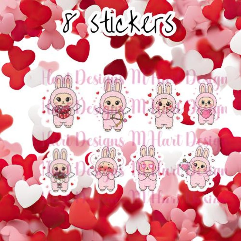 Labubu Valentine Cards and Stickers – Printable Class Valentines ...
