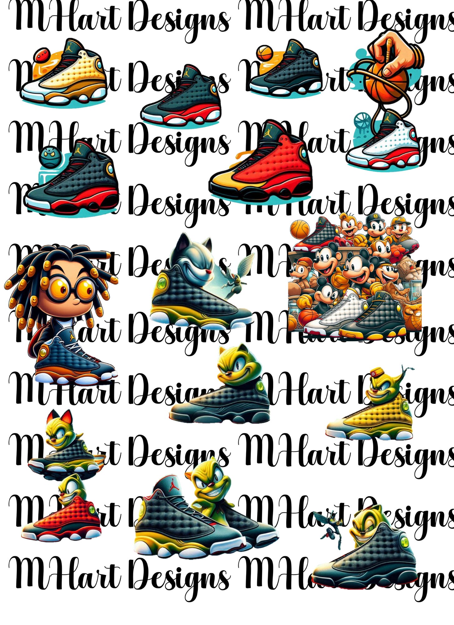 Printable Sneaker Stickers | Digital Download | Sneaker Lover Gift ...