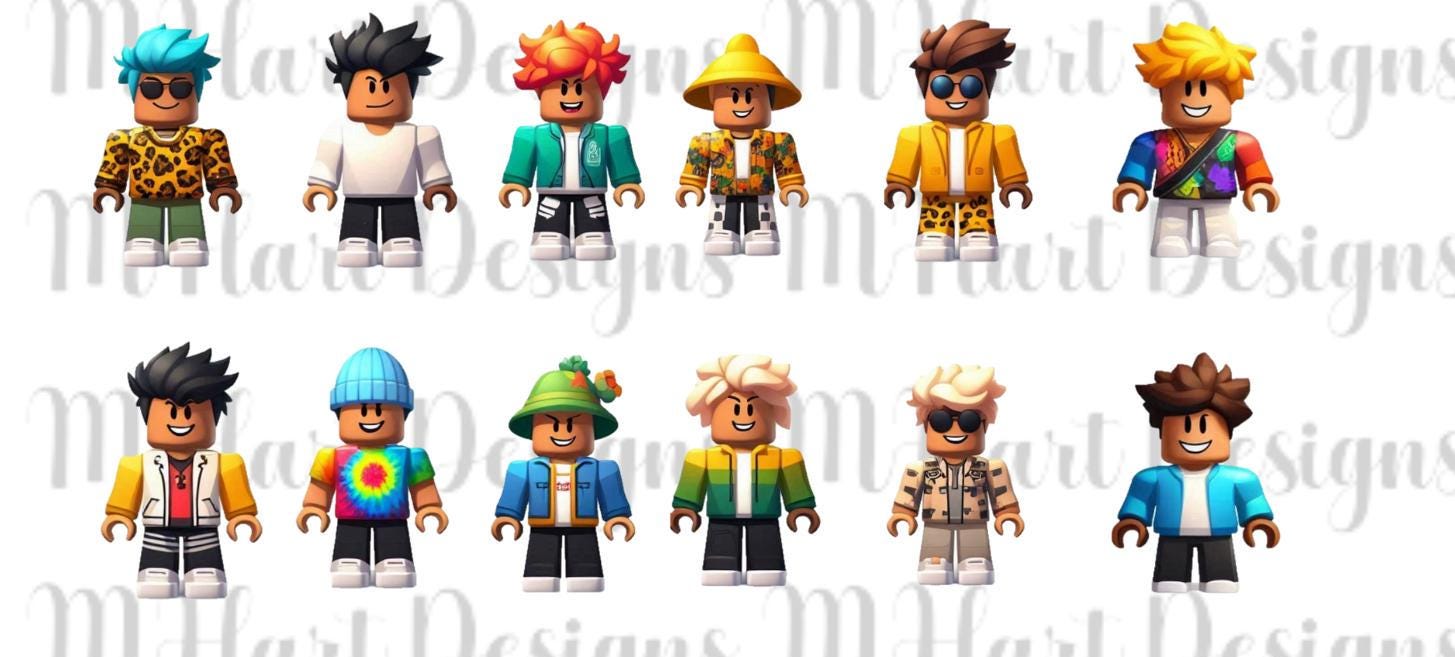 Roblox Avatar Stickers: 79+ Printable Designs (digital Download) - Etsy