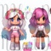 Roblox Girl Avatar Stickers: Printable Gamer Stickers (PDF File) - Etsy