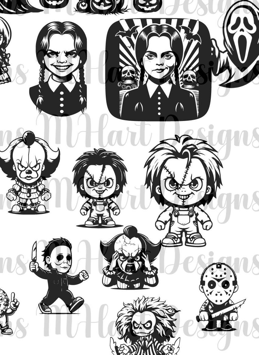 Halloween Horror SVG Bundle: Spooky Cut Files (digital Download) - Etsy