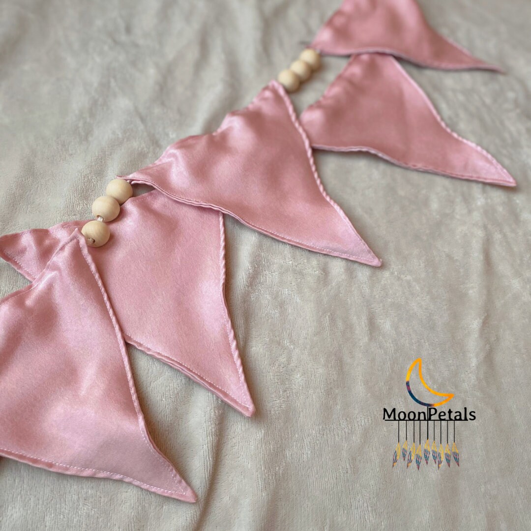 Triangle Bunting Pink Bunting Flags Nursery Bunting Triangle Flags ...