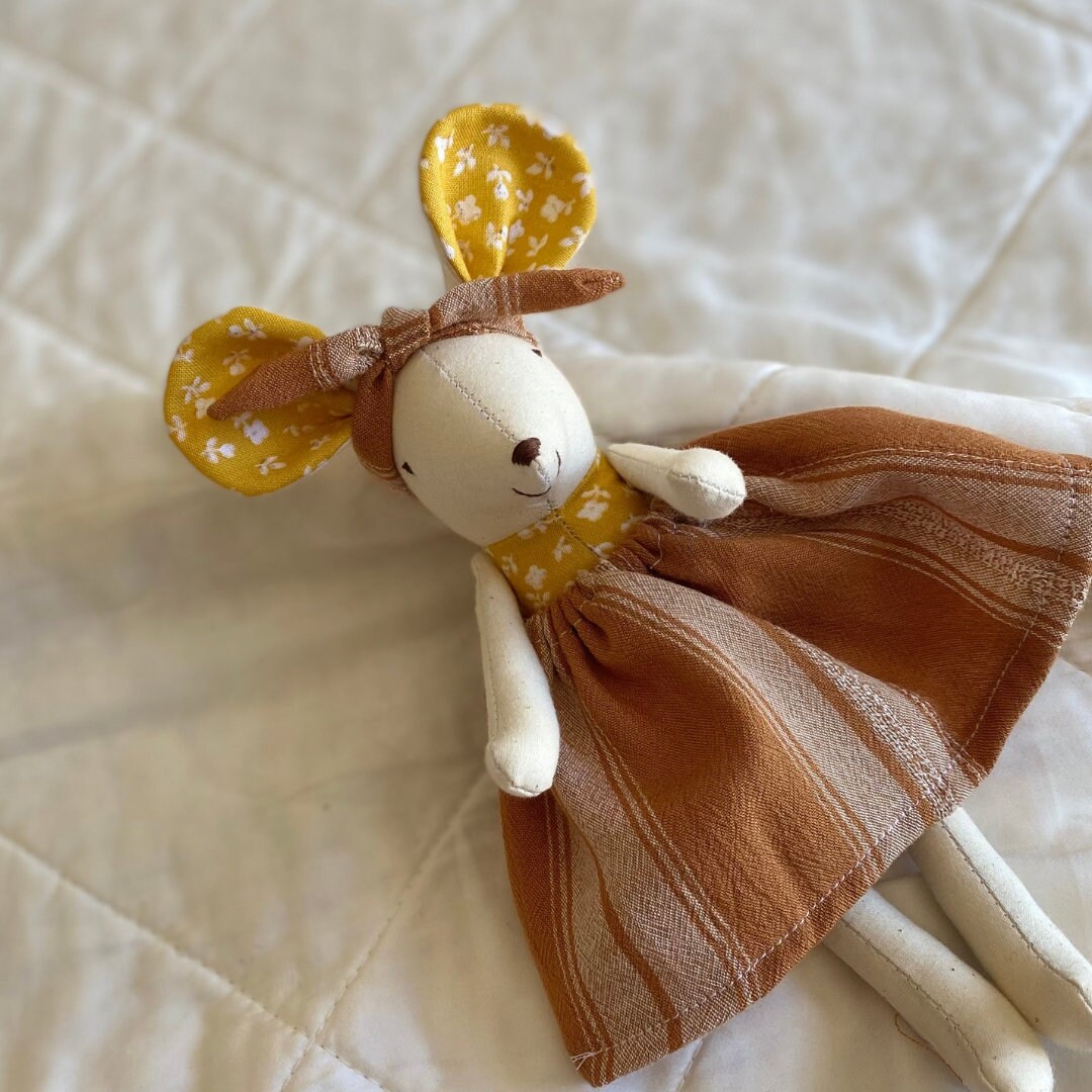 Mouse Stuffed Animal Mouse Familly Doll Dollhouse Mouse Miniature Doll ...