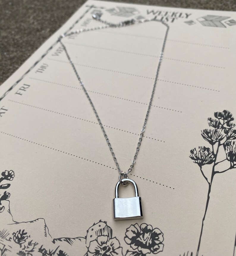 Lock Necklace - Etsy