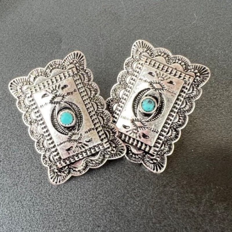 Nickel Conchos - Etsy