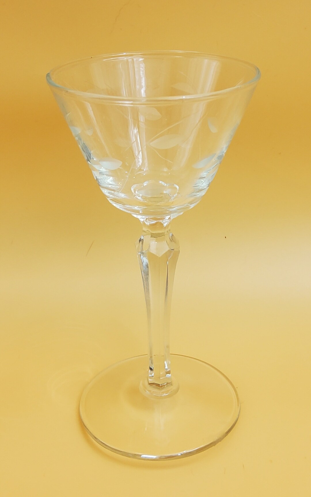 Vintage Hand Blown Libbey Glass Windswept Pattern Cordial - Etsy