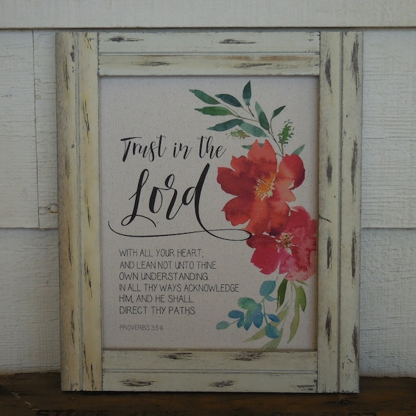 Small Framed Bible Verse Wall Art - Etsy