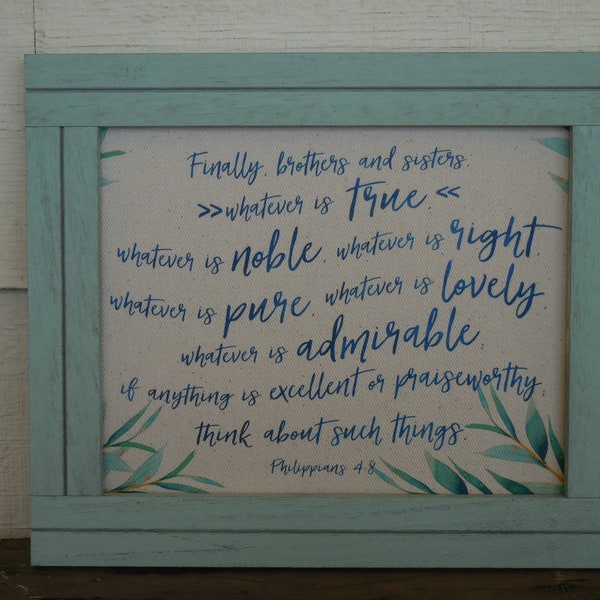 Philippians 4 8 - Etsy