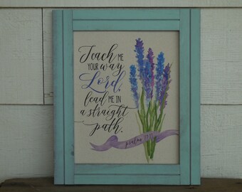 Lavender Bible Art | Etsy