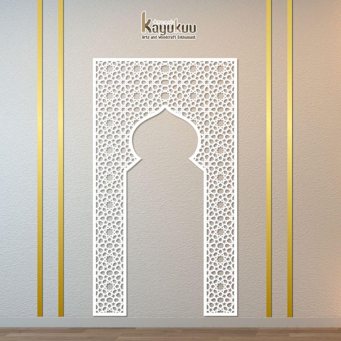 3D Plywood Mihrab Mushola: Islamic Wall Art Decor - Etsy