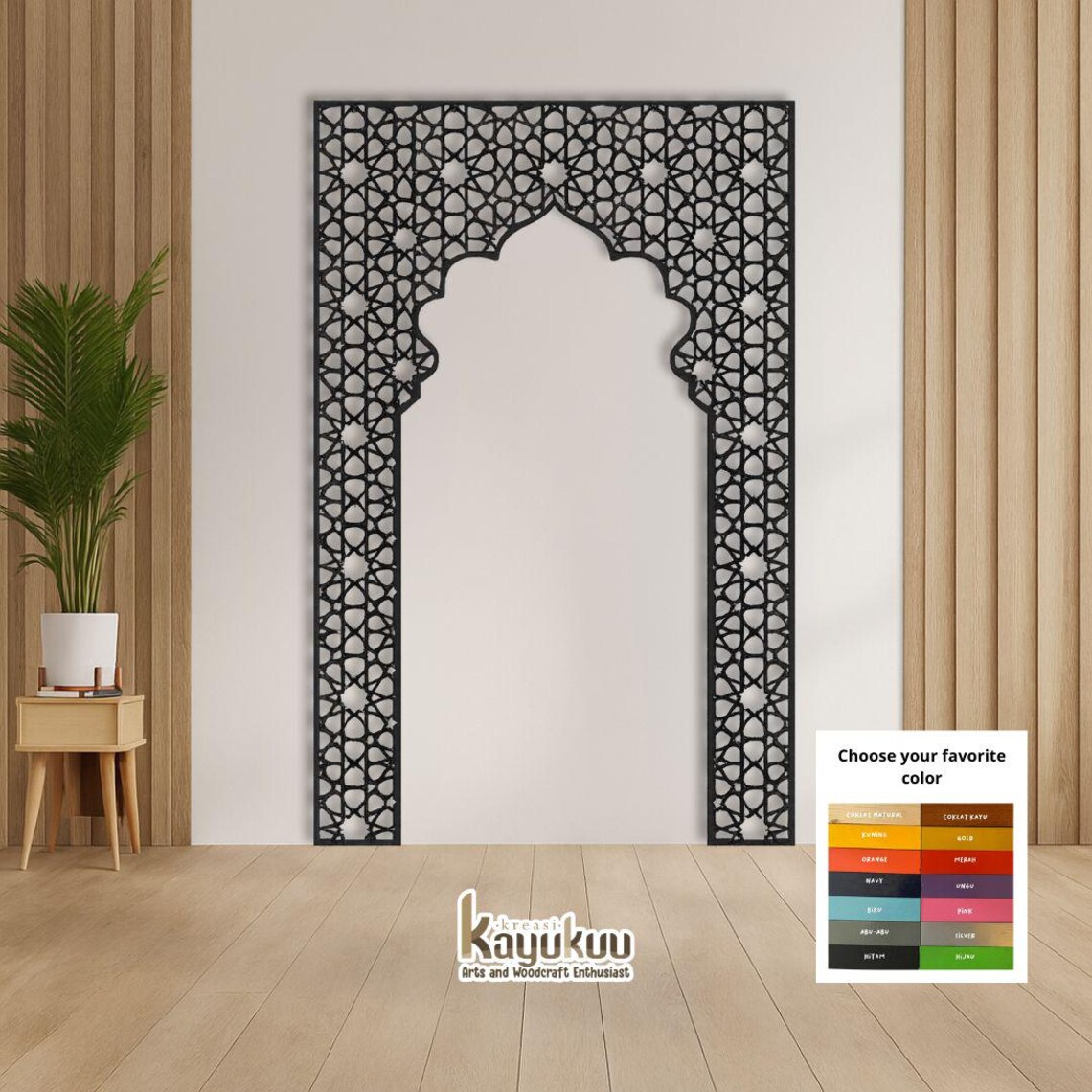 Wooden Mihrab Wall Decor: Islamic Art, Prayer Room Decoration - Etsy