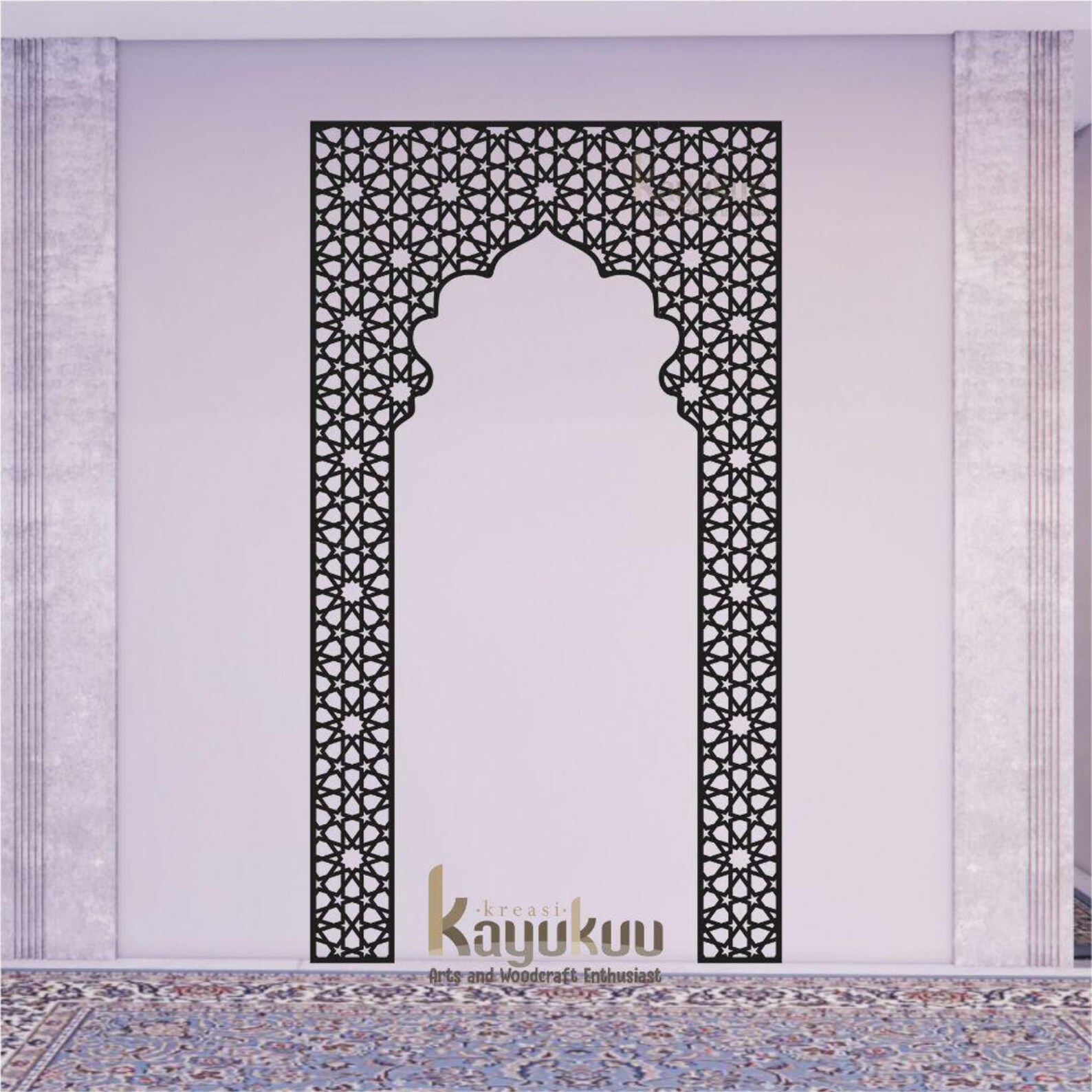 Wooden Mihrab Wall Decor: Islamic Art, Prayer Room Decoration - Etsy