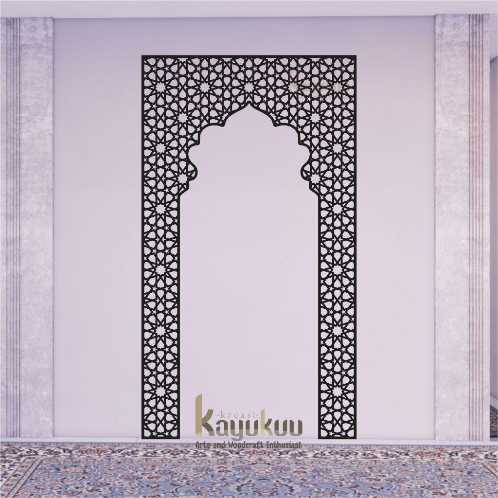 Wooden Mihrab Wall Decor: Islamic Art, Prayer Room Decoration - Etsy