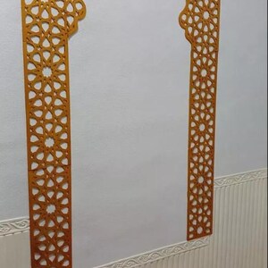 Wooden Mihrab Mushola Islamic Wall Art Decor Made From Plywood 3 Mm ...