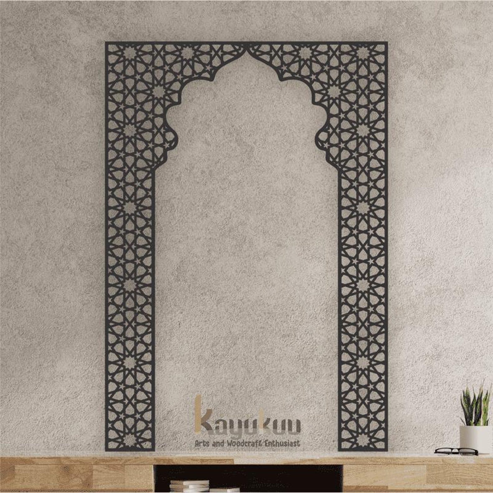 Wooden Mihrab Wall Decor: Islamic Art, Prayer Room Decoration - Etsy